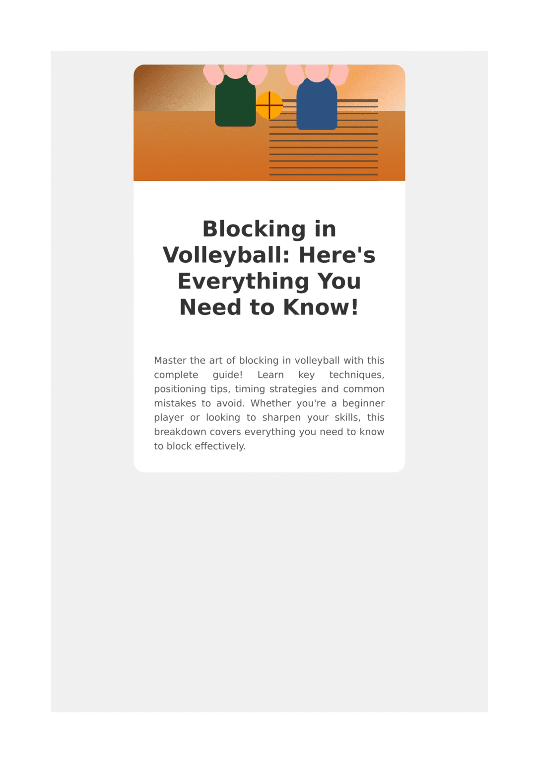 Blocking in Volleyball: Here’s Everything You Need to Know! - Wonder of ...